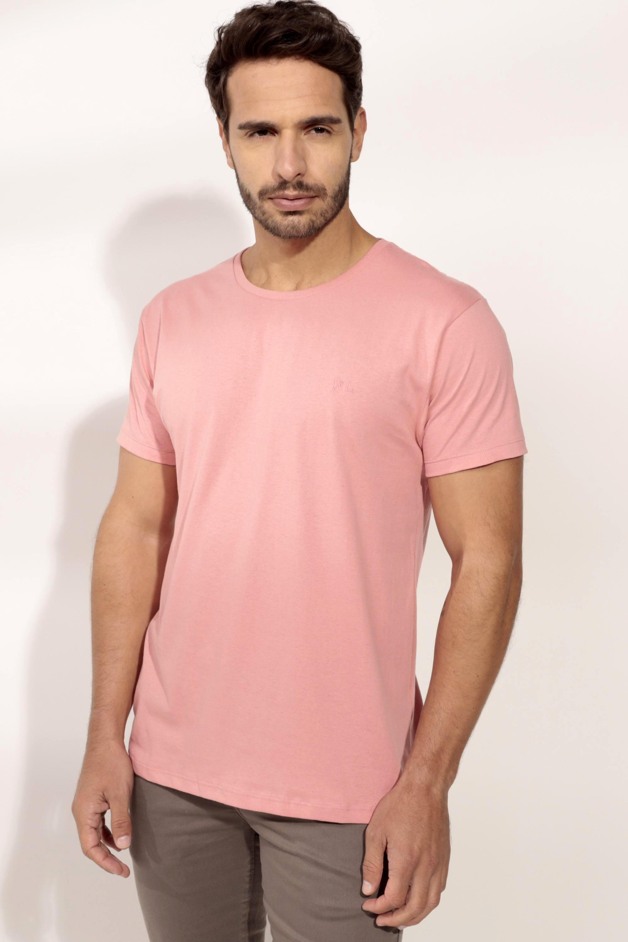 Javali Couros | Camiseta Básica Masculina World - Rose
